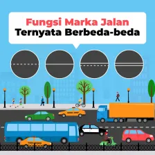 Fungsi Marka Jalan Ternyata Berbeda-beda
